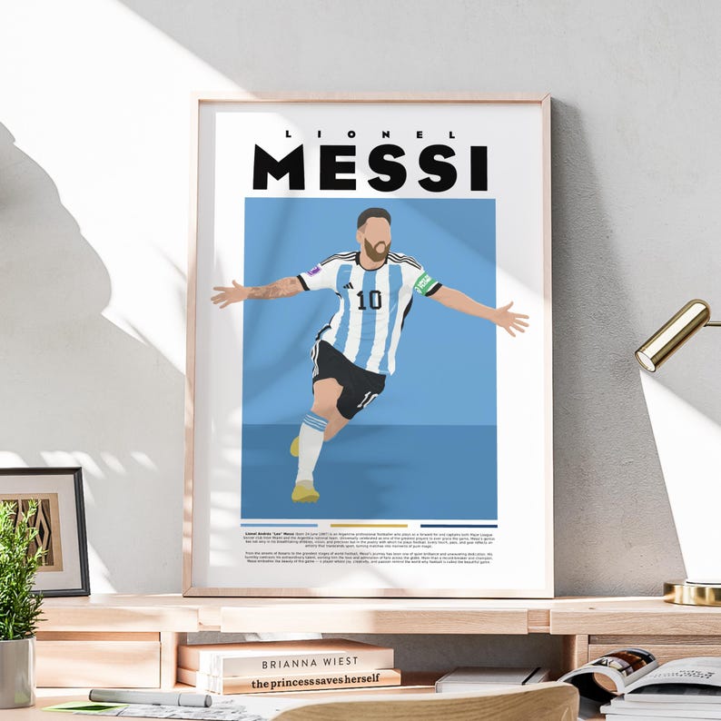 Lionel Messi Print | Download | Football Wall Art | Argentina ...