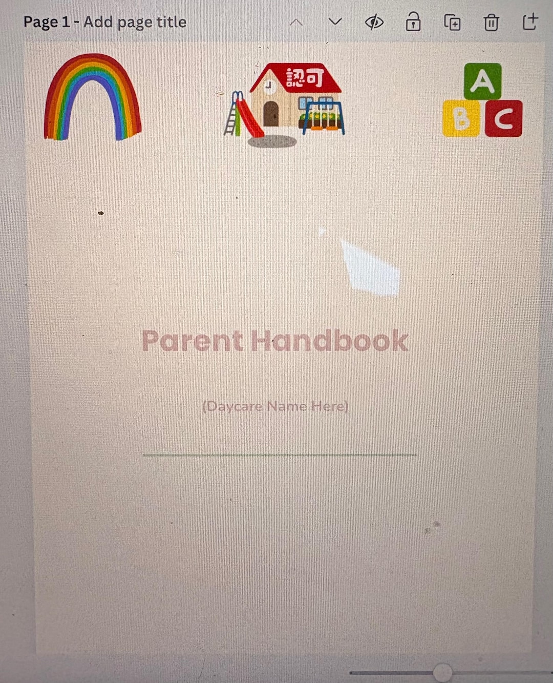 Editable Daycare Parent Handbook - Etsy