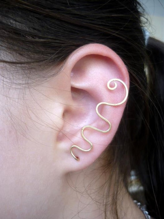 Items similar to Ear pins, ear sweeps, ear vines Wire wrapped on Etsy