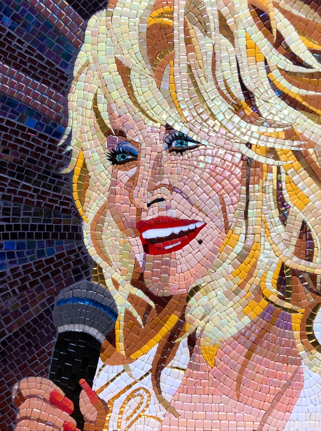 Original Dolly Parton Art Mosaic - Etsy