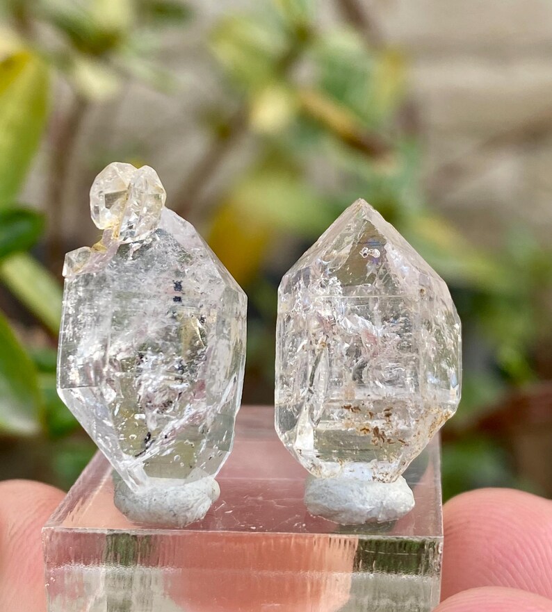 Double Terminated Herkimer Diamond Quartz Crystals - Raw Mineral ...