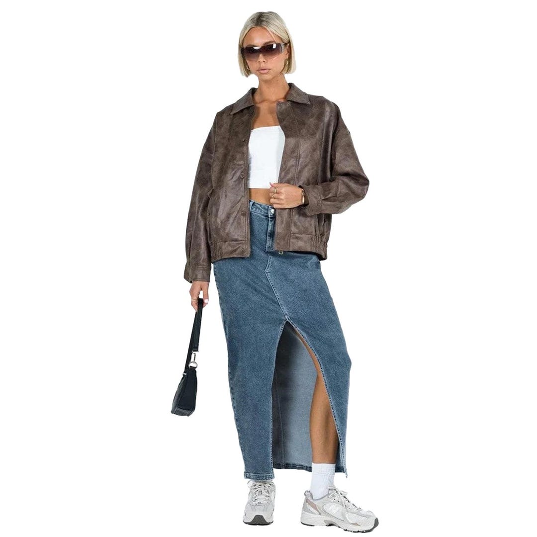 Handmade Women’s Vintage Aviator Bomber Jacket – Full-grain, Top-grain ...