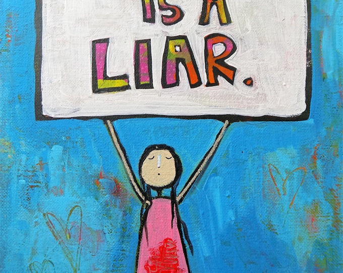 Anxiety is a Liar Powerful Mental Health Print - Etsy