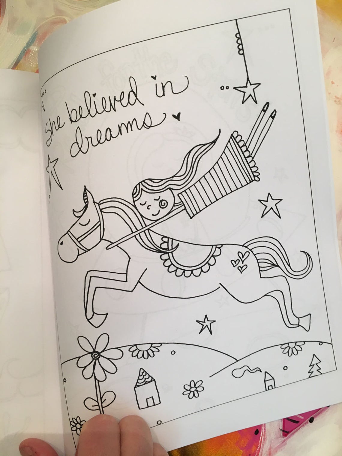 Inspirational Girls Coloring Book Enjoy the Little Things in - Etsy