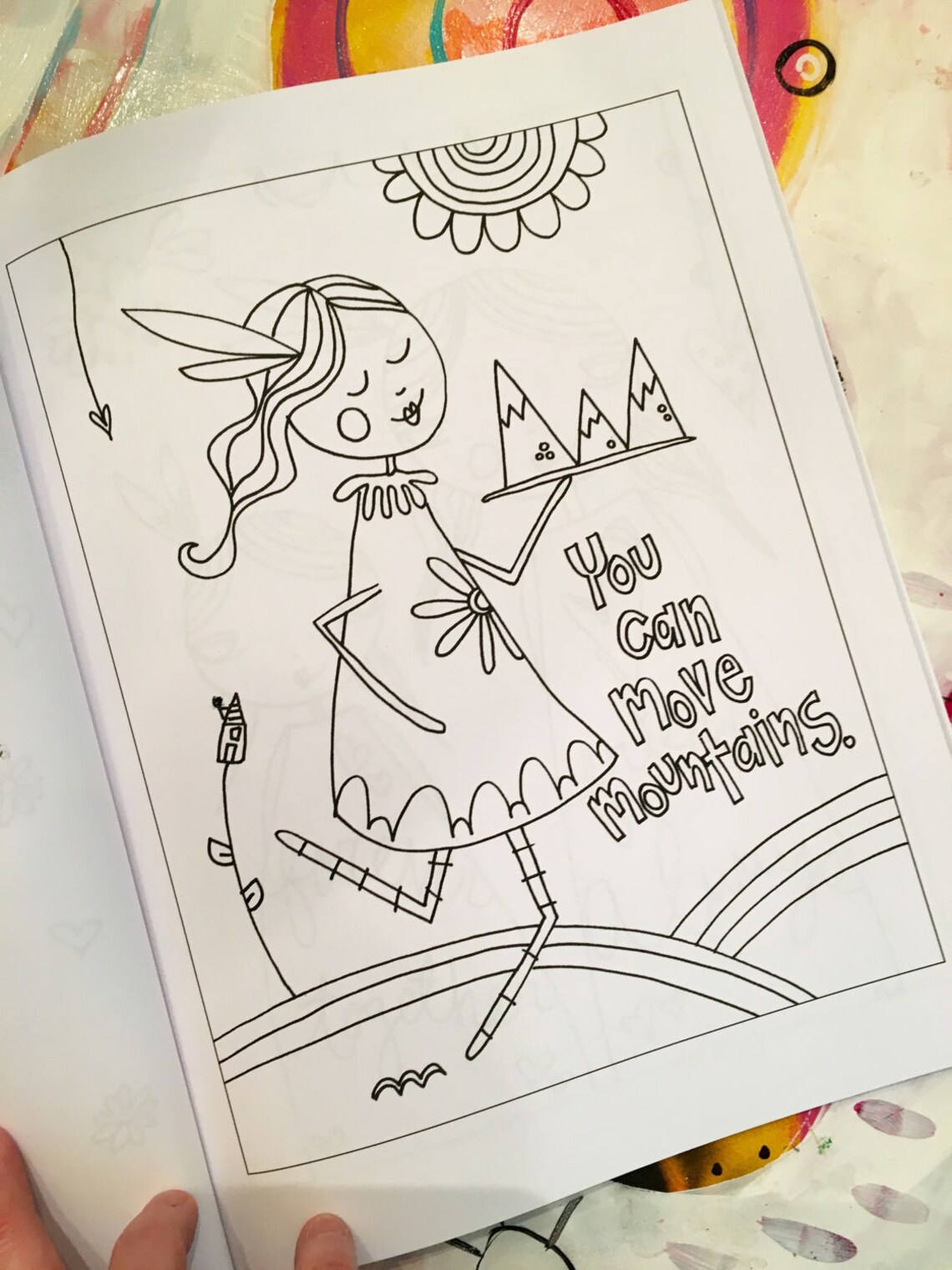 Inspirational Girls Coloring Book - Enjoy the Little Things in Life - Etsy