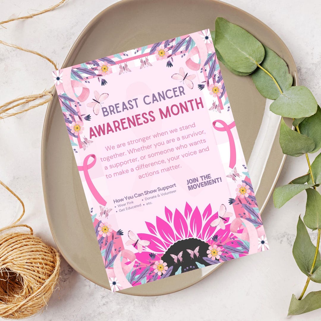 Editable Breast Cancer Survivor Party Invitation Template, Digital ...