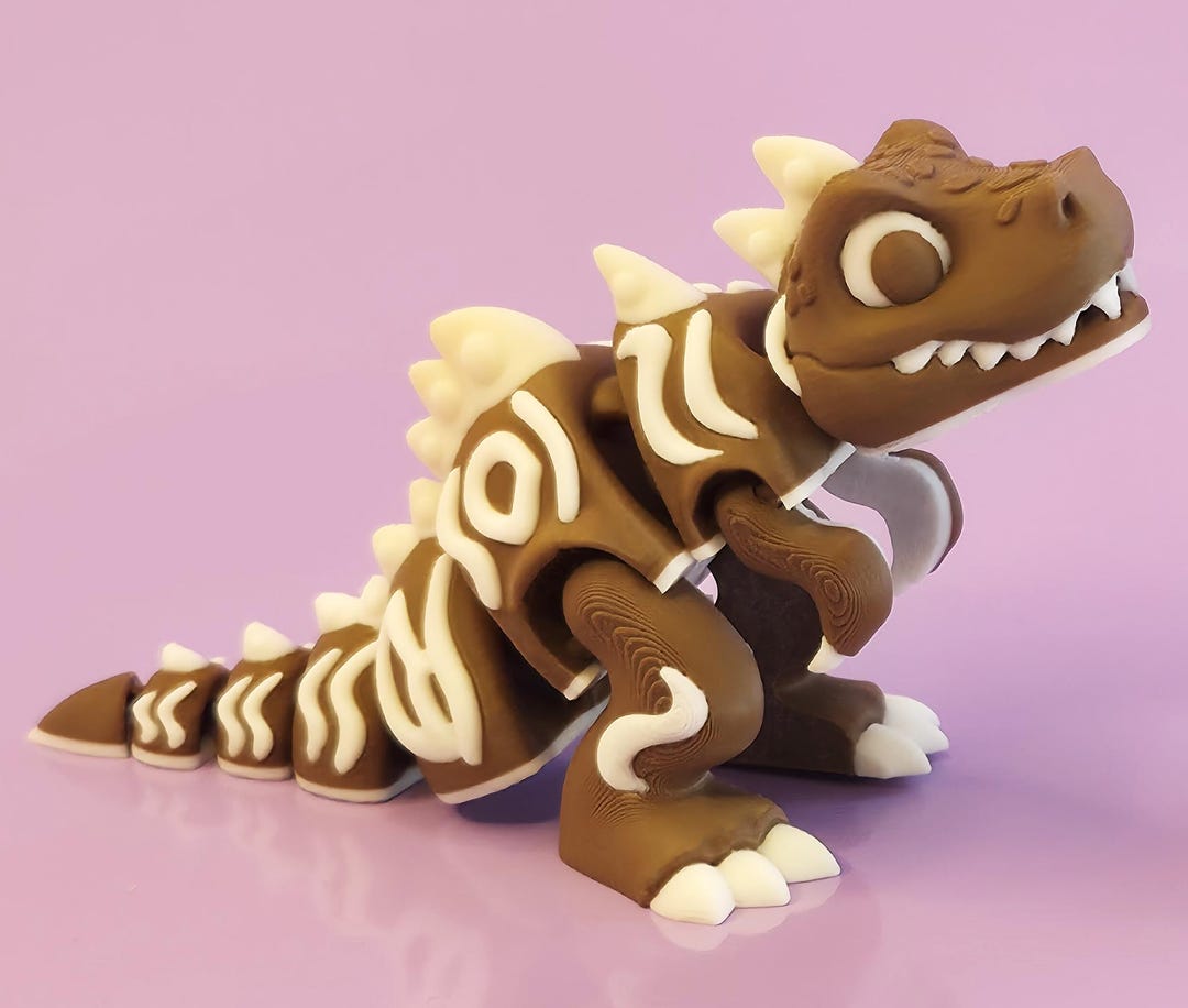 Articulated Gingerbread T-rex – 3D Printed Holiday Dinosaur Toy - Etsy
