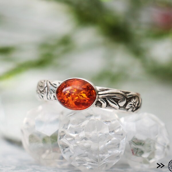 Amber Ring - Etsy