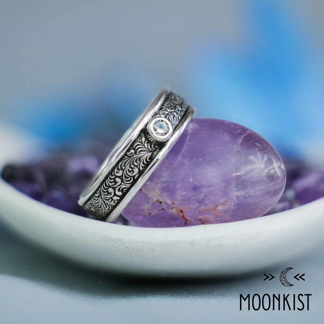 Sterling Silver Fern Ring, Nature Inspired Lesbian Engagement Ring ...