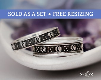 Eclipse Wedding Ring - Etsy