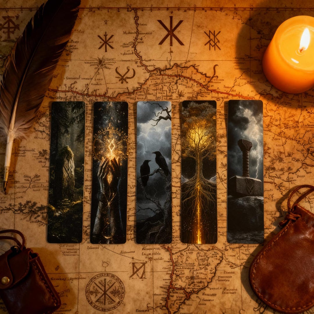 Norse Mythology Printable Bookmarks | Ready to Print | Book Lover Gift ...