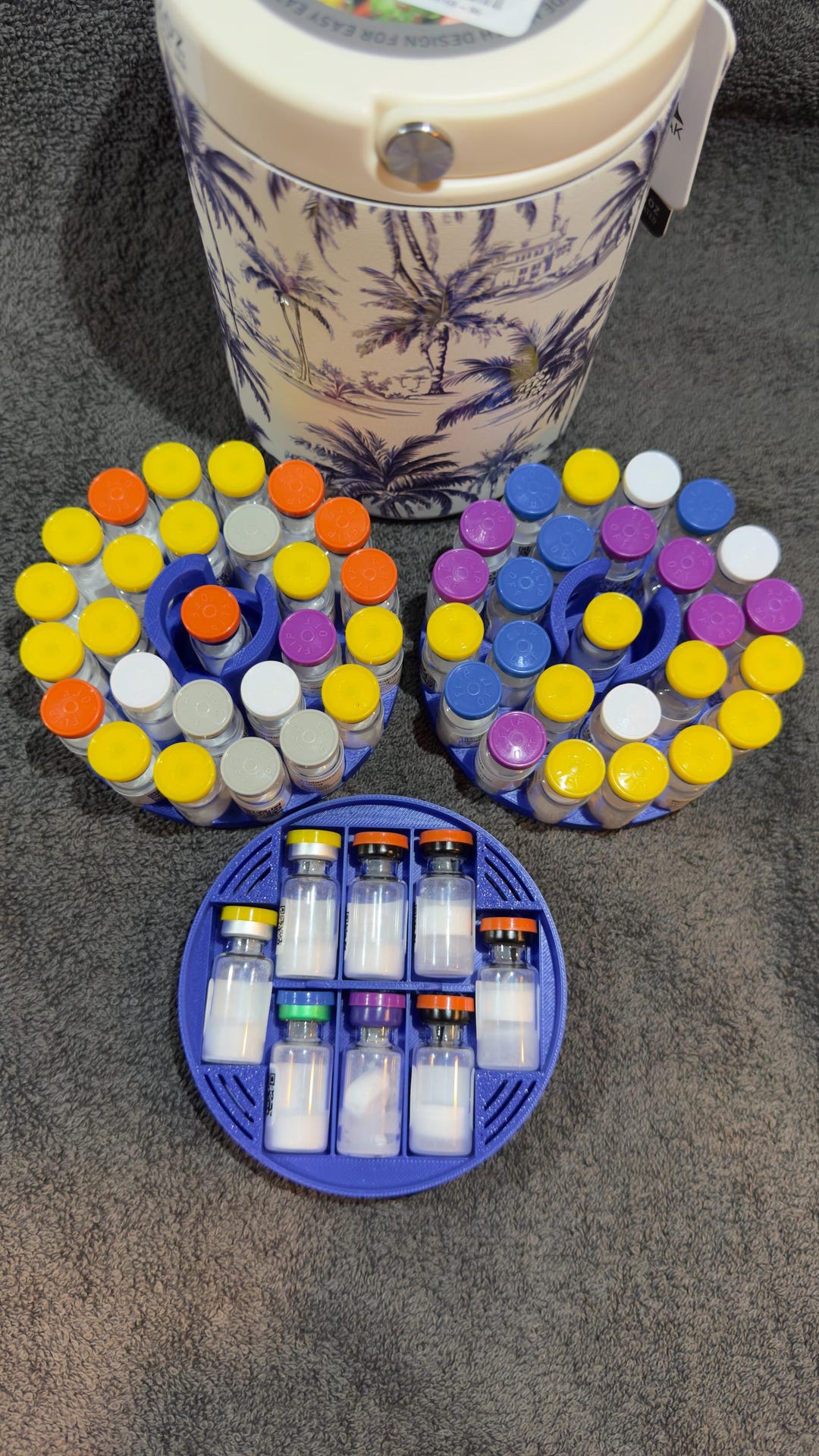 60 3ml Vial Storage Insert Set for 32oz Hydrapeak Food Jars - Etsy