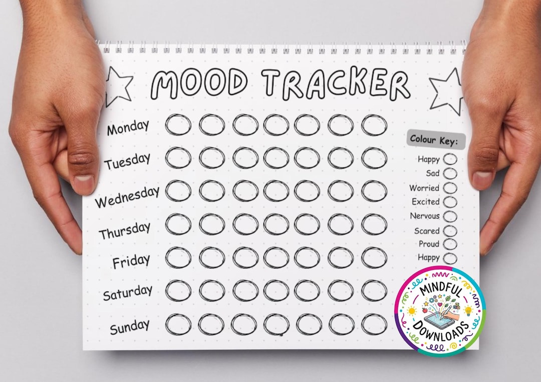 Printable Mood Tracker | Weekly Mood Chart | Kids & Teens ...