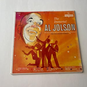 Al Jolson the Immortal Vinyl Record LP DL 9063 Decca Records 1958 - Etsy