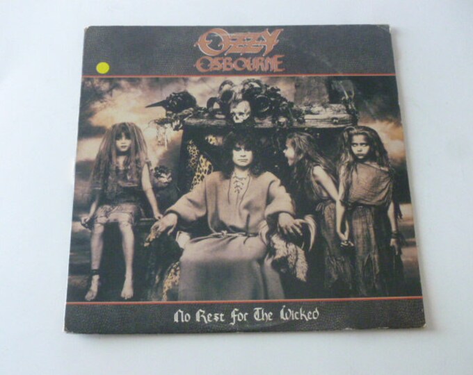 Ozzy Osborne No Rest for the Wicked Vinyl Record LP Z 44245 CBS ...