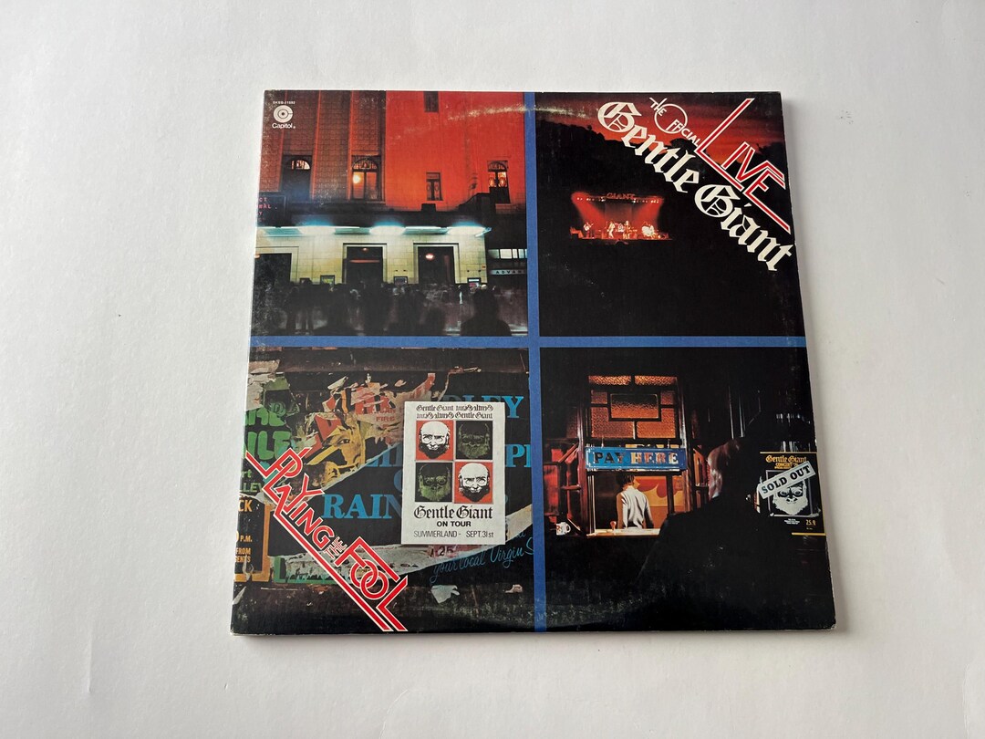 Gentle Giant Live Playing the Fool (double Album) Vinyl Record LP SKBB-11592 Capitol Records ...