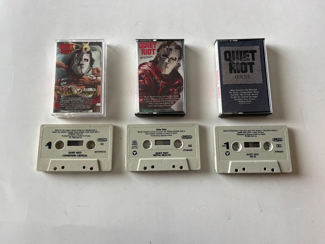 Quiet Riot Cassette Lot: Mental Health, Condition Critical, QR III - Etsy