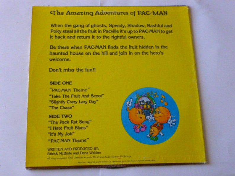 The Amazing Adventures of Pac-man Vinyl Record LP KSS 5023 Kid - Etsy