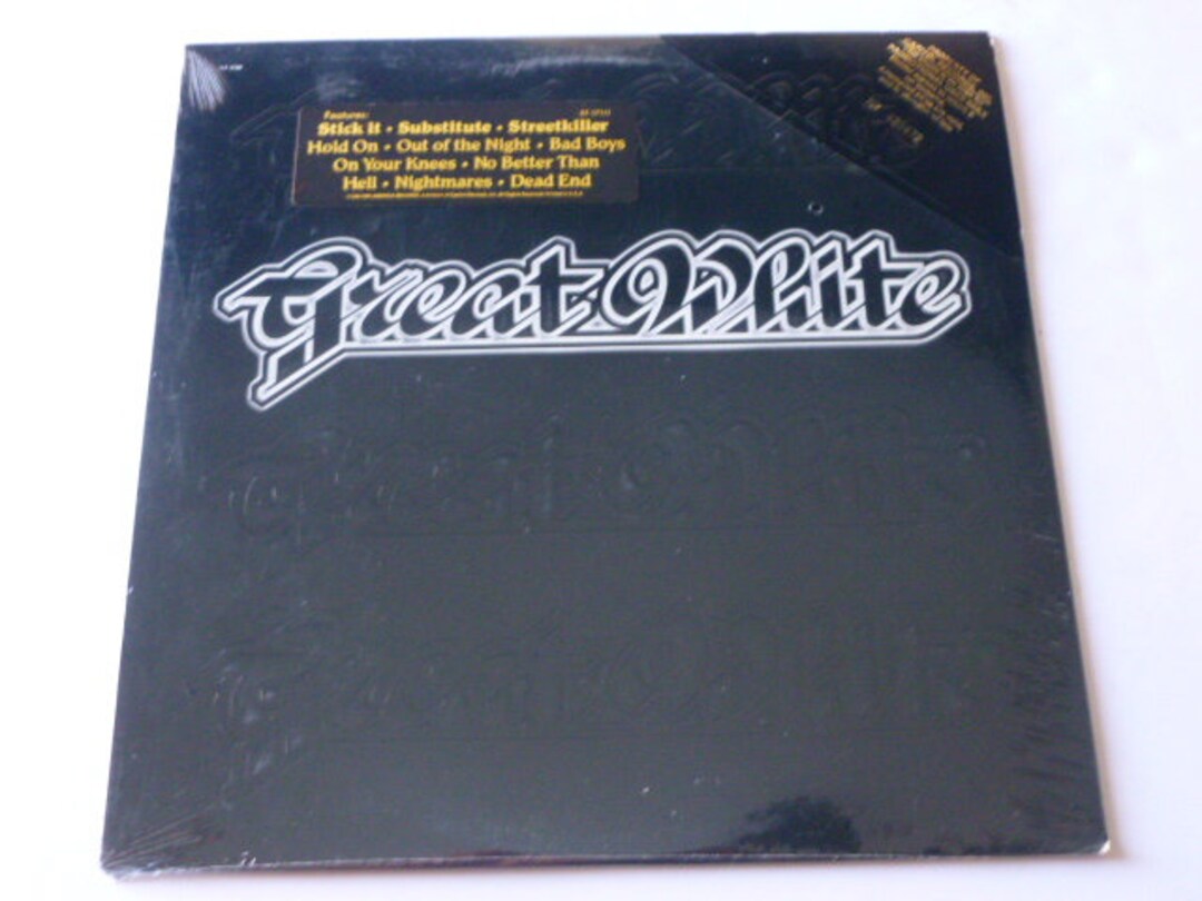 Great White promo Copy-sealed Vinyl Record LP ST-17111 EMI Records 1984 ...