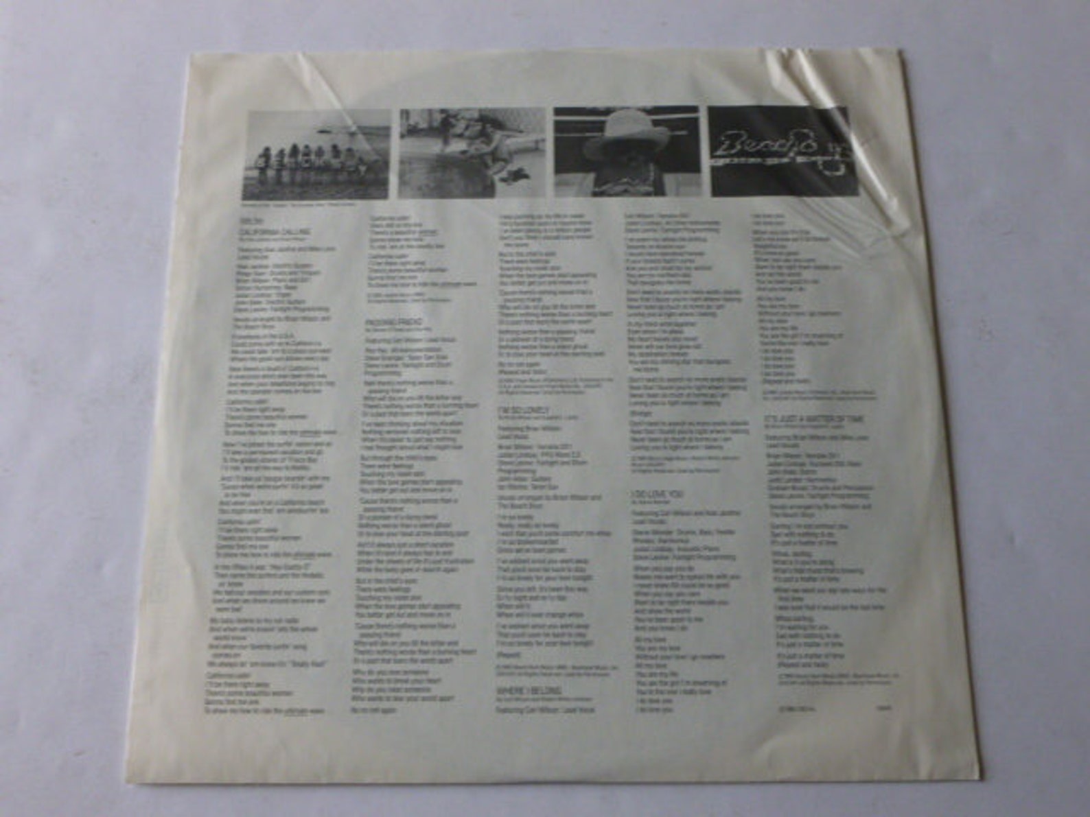 The Beach Boys Vinyl Record LP BFZ 39946 Caribou Records 1985 - Etsy