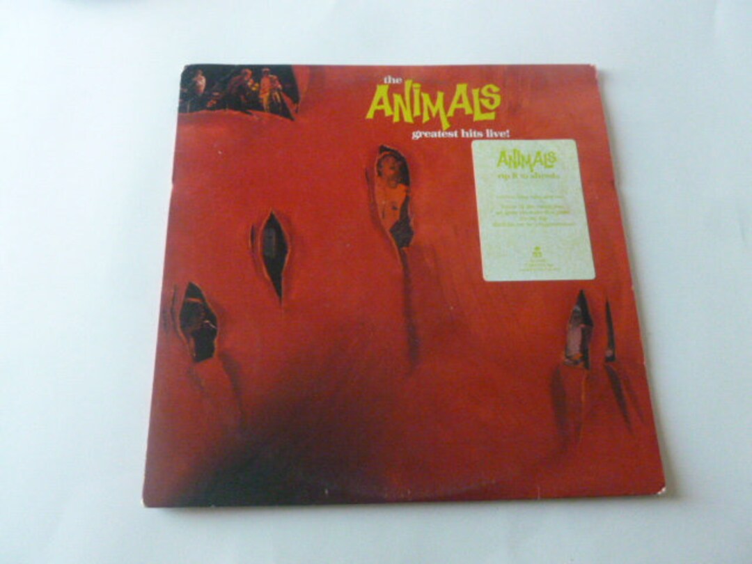 The Animals Greatest Hits Live Vinyl Record LP SP-70043 I.R.S. Records ...