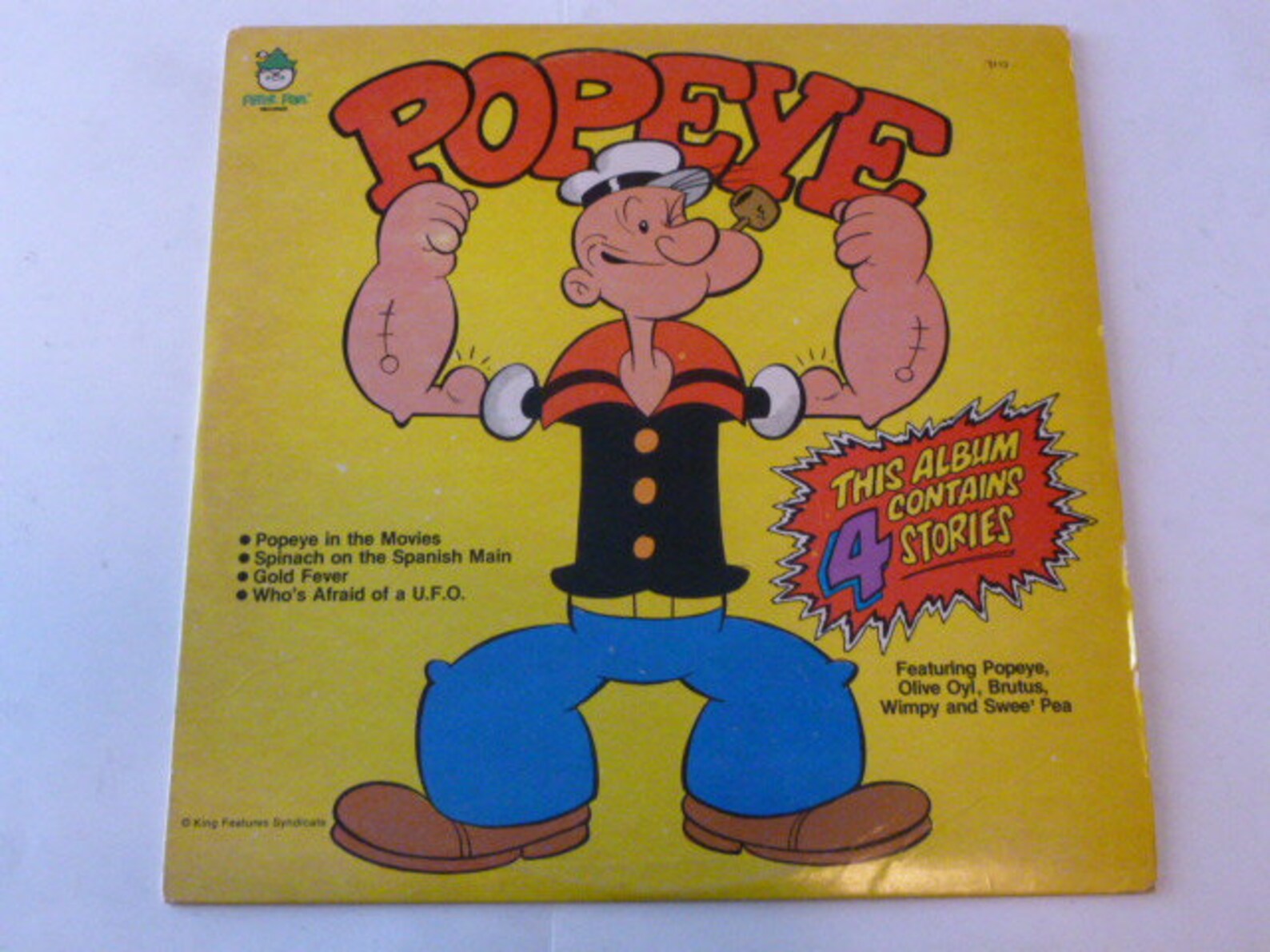 Popeye the Sailor Man Children Record LP 1113 Peter Pan | Etsy