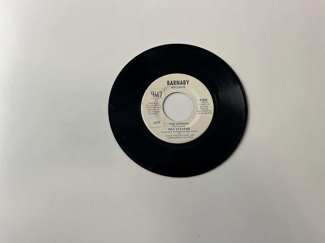 Ray Stevens "the Streak" Vintage 45 Record 7" 45rpm Record B-600 ...