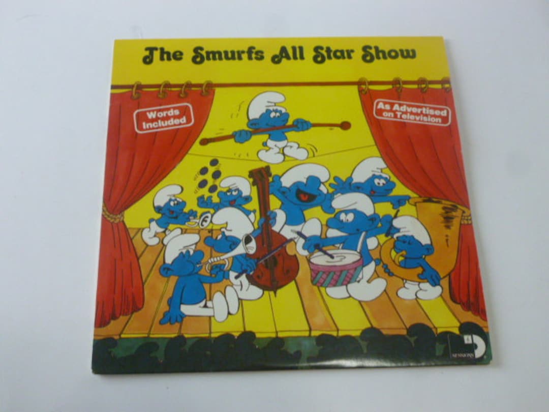 The Smurfs All Star Show Vinyl Record LP ARI 1022 Sessions Records 1981 ...