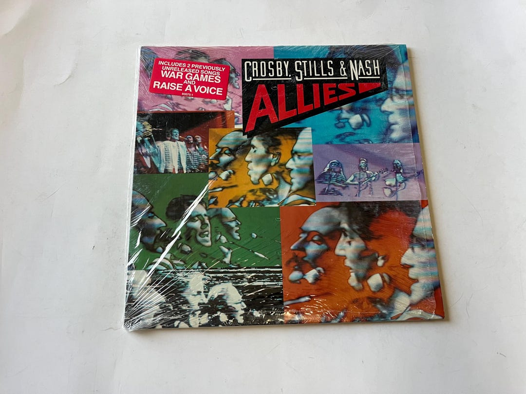Crosby Stills & Nash Allies Vinyl Record 80075-1 Atlantic Records 1983 ...
