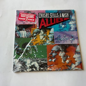 Crosby Stills & Nash Allies Vinyl Record 80075-1 Atlantic Records 1983 ...