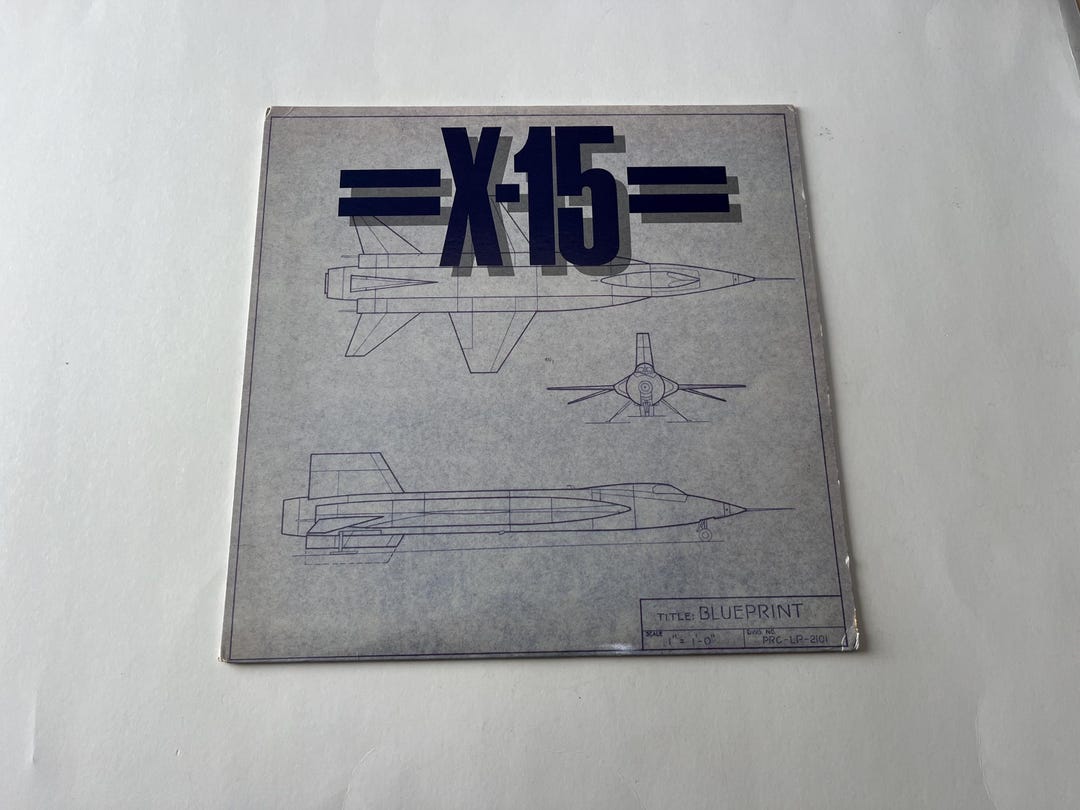 X-15 Blueprint Vinyl Record LP PRC-LP-2101 Precision Records 1982 ...