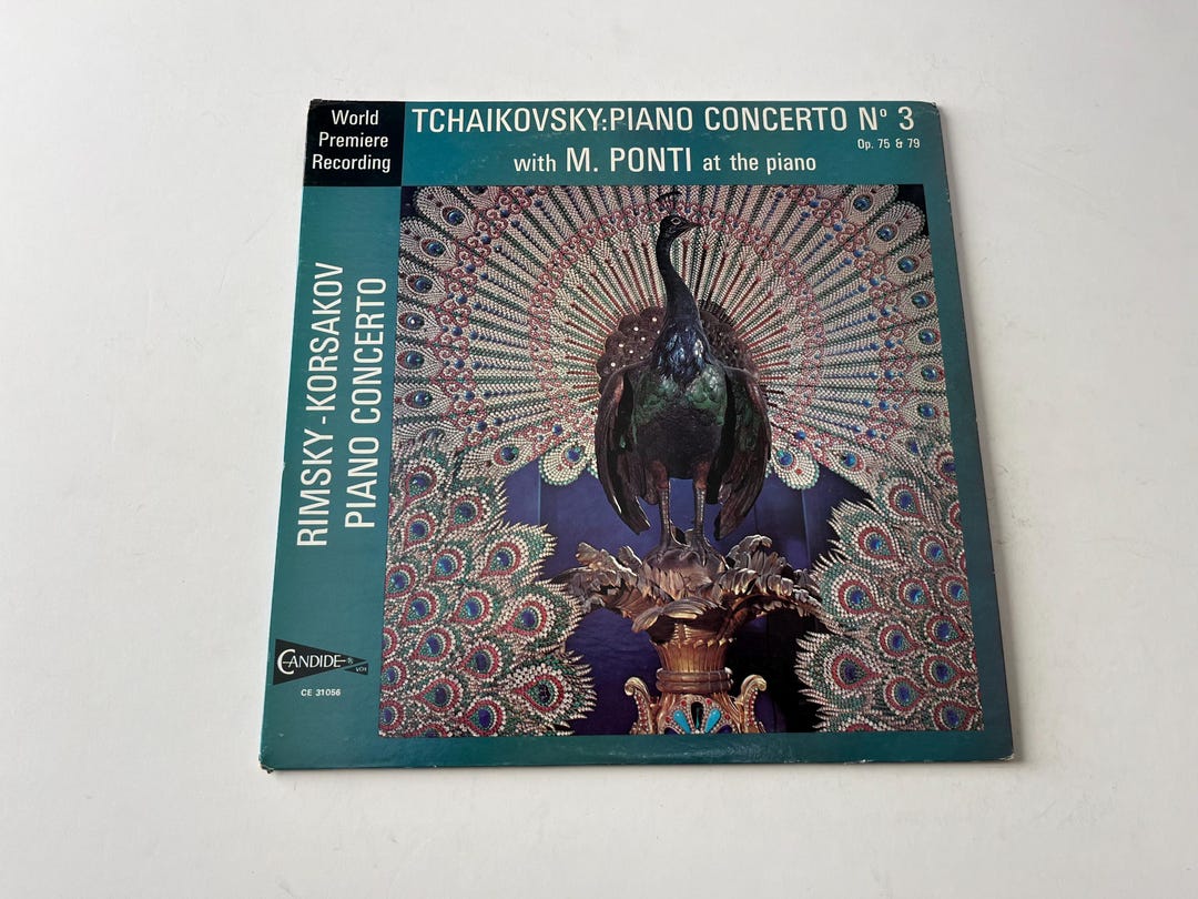 Tchaikovsky Piano Concerto No 3 M. Ponti at the Piano Vinyl Record CE ...