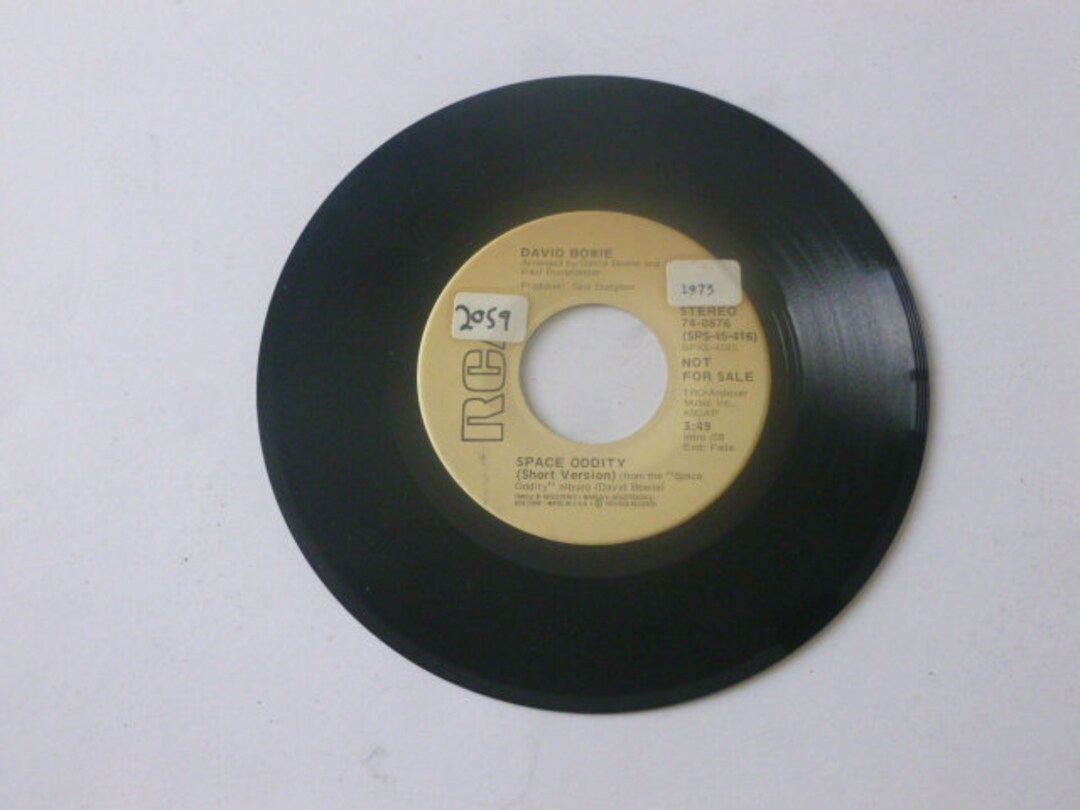 David Bowie Space Oddity promo Copy 45 Record 7 45rpm Record 74-0876 ...
