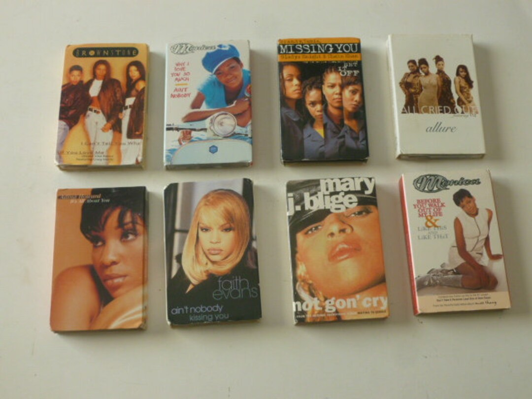 Mary J. Blige Monica Allure and More Lot of 8 Assorted Singles Cassette ...