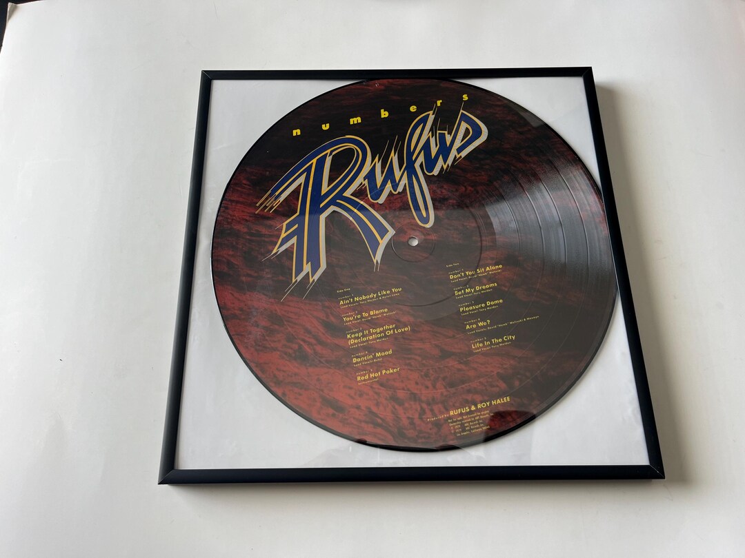 Rufus Numbers Picture Disc: Framed 1979 Vinyl Record LP - Etsy