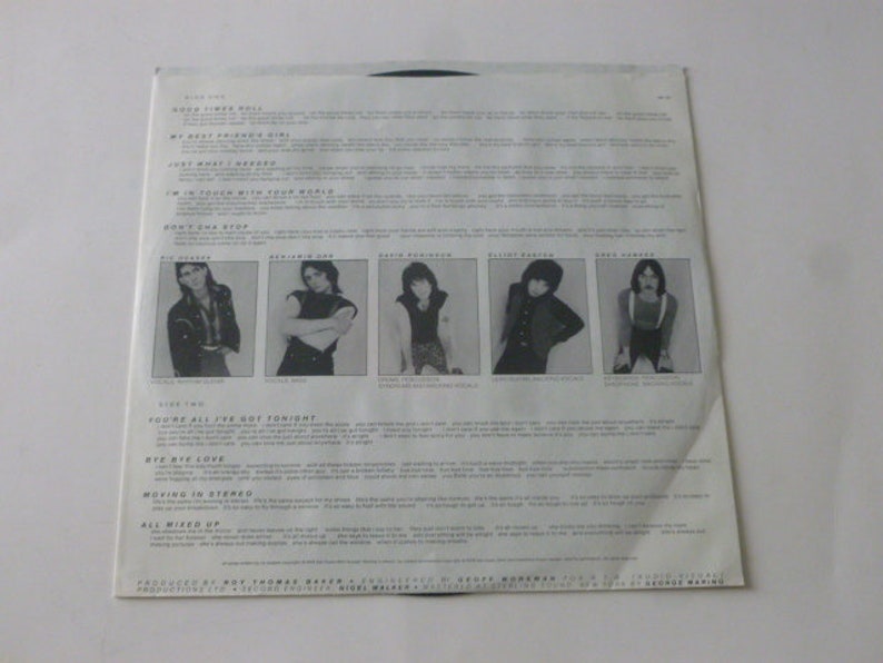 The Cars Vinyl Record LP 6E-135 Electra Records 1978 Record - Etsy