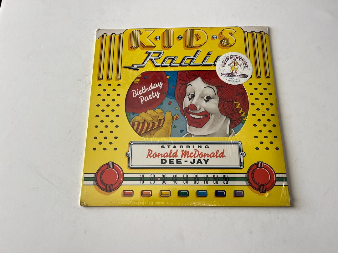 Ronald Mcdonald Dee-jay Vinyl Record: K.I.D.S. Radio Birthday Party ...