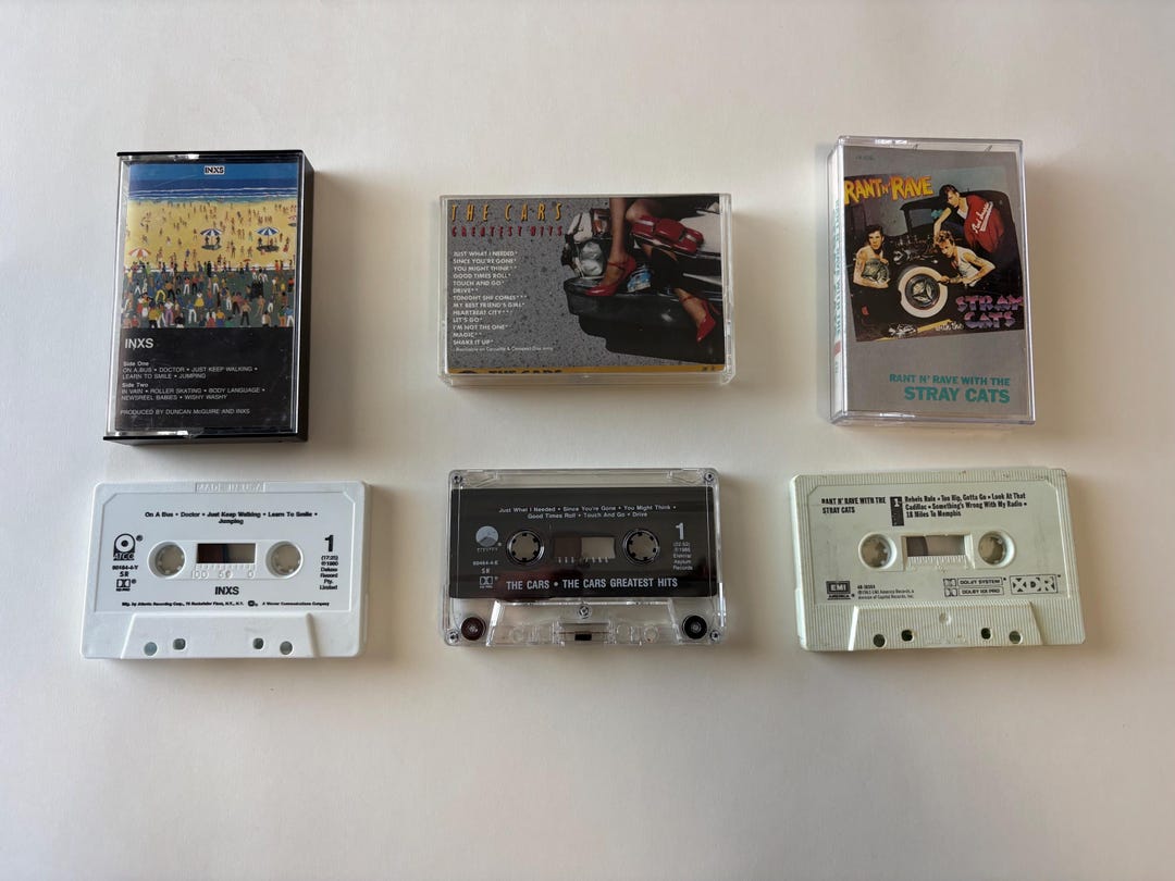 INXS - Stray Cats - the Cars Cassette Tape Lot of 3 - Etsy Canada