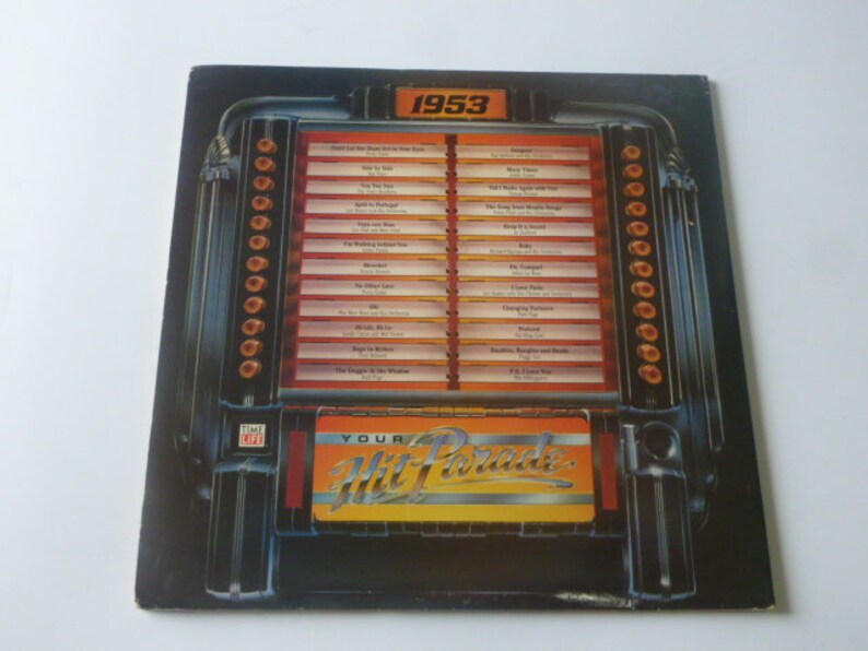 Your Hit Parade 1953 Vinyl Record LP - Framed Double Album - Etsy