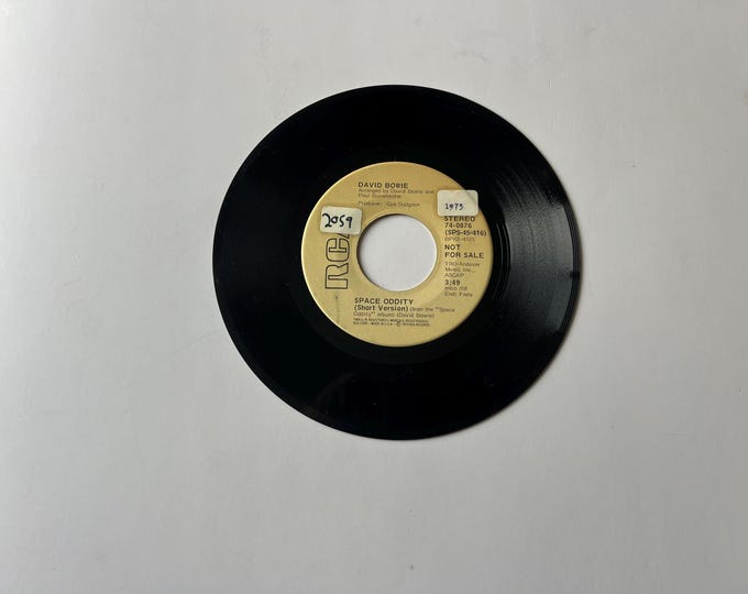 David Bowie Space Oddity (promo Copy) 45 Record 7" 45rpm Record 74-0876 ...