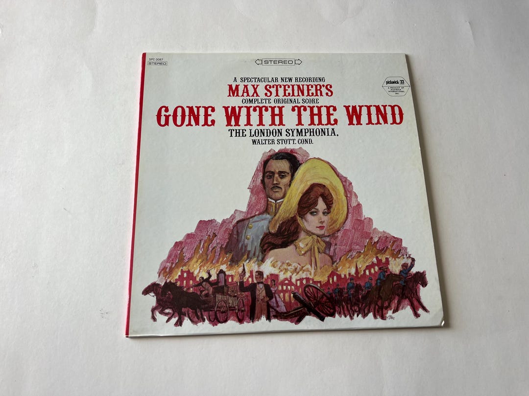 Gone With the Wind Vinyl Record: Max Steiner Soundtrack, 1967 - Etsy