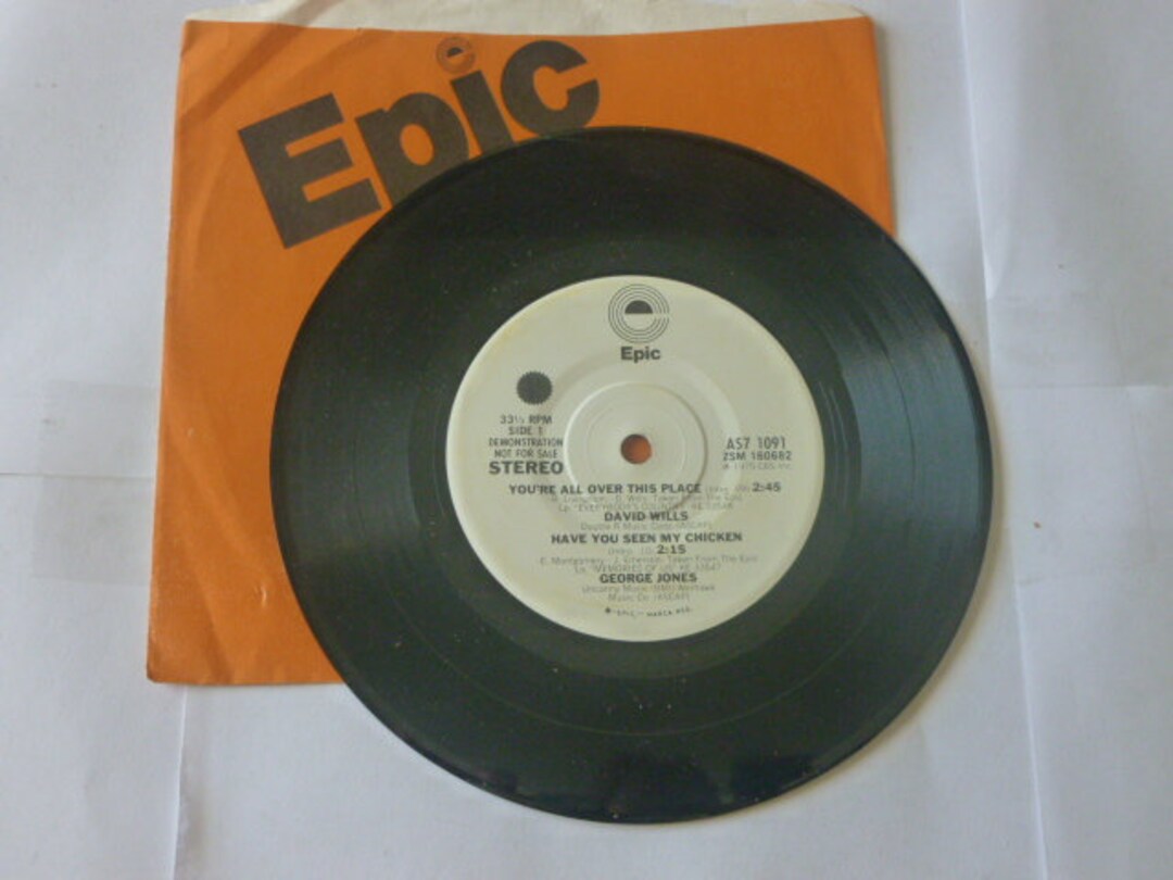 Tammy Wynette-george Jones Sampler Demo Vintage 45 Record 7 45rpm ...