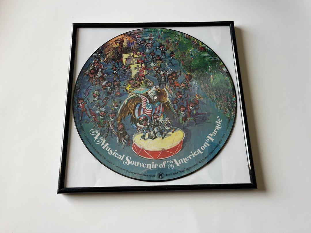 Walt Disney's America on Parade Picture Disk - Framed 1975 Record LP - Etsy