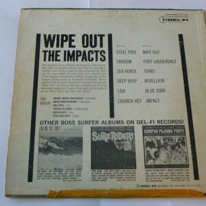 The Impacts - Wipe Out Vinyl Record LP - 1964 Del Fi Records - Etsy