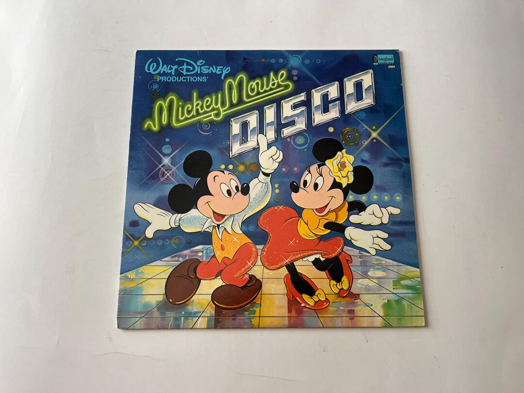 Walt Disney Mickey Mouse Disco Vinyl Record LP 2504 Disneyland Records ...