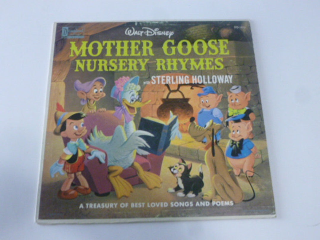 Walt Disney Mother Goose Nursery Rhymes Children Record LP DQ-1211 ...
