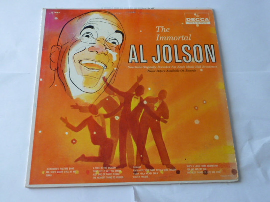 Al Jolson the Immortal Vinyl Record LP DL 9063 Decca Records 1958 - Etsy