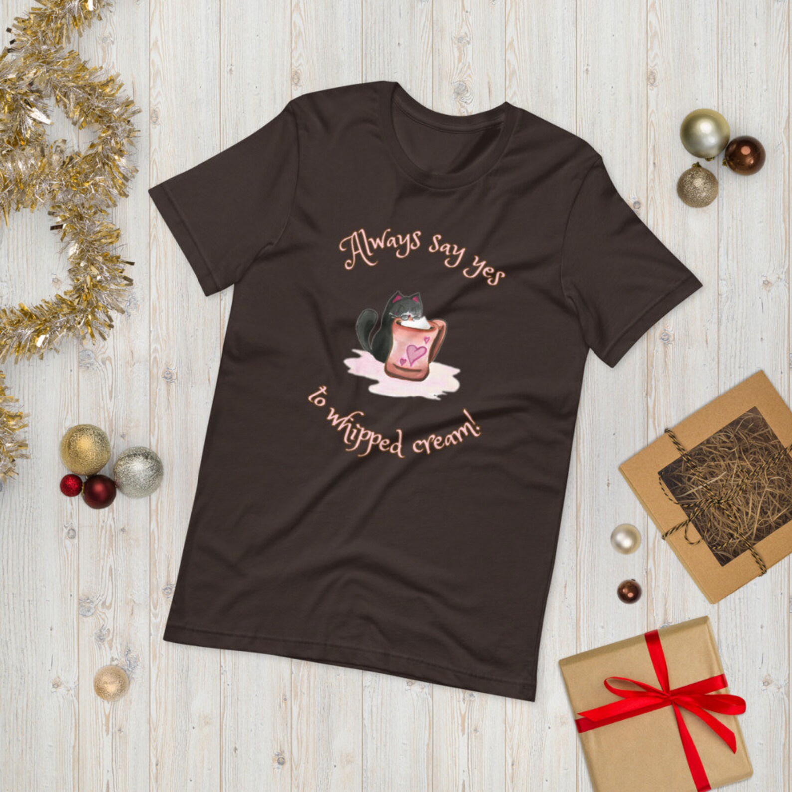 Shirt Cute Cat Gift for Her Cute Kitten Gift for Cat Mom Tshirt Gift ...