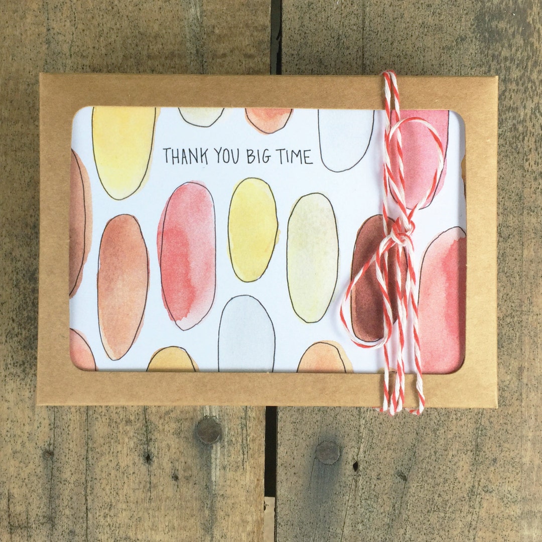 Pack of 8 Cards, Thank You, Appreciation, Any Occasion, "thank You Big ...