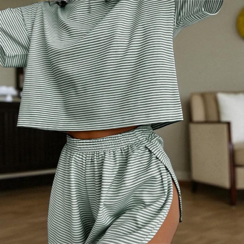 Striped Lounge Set Women - Etsy